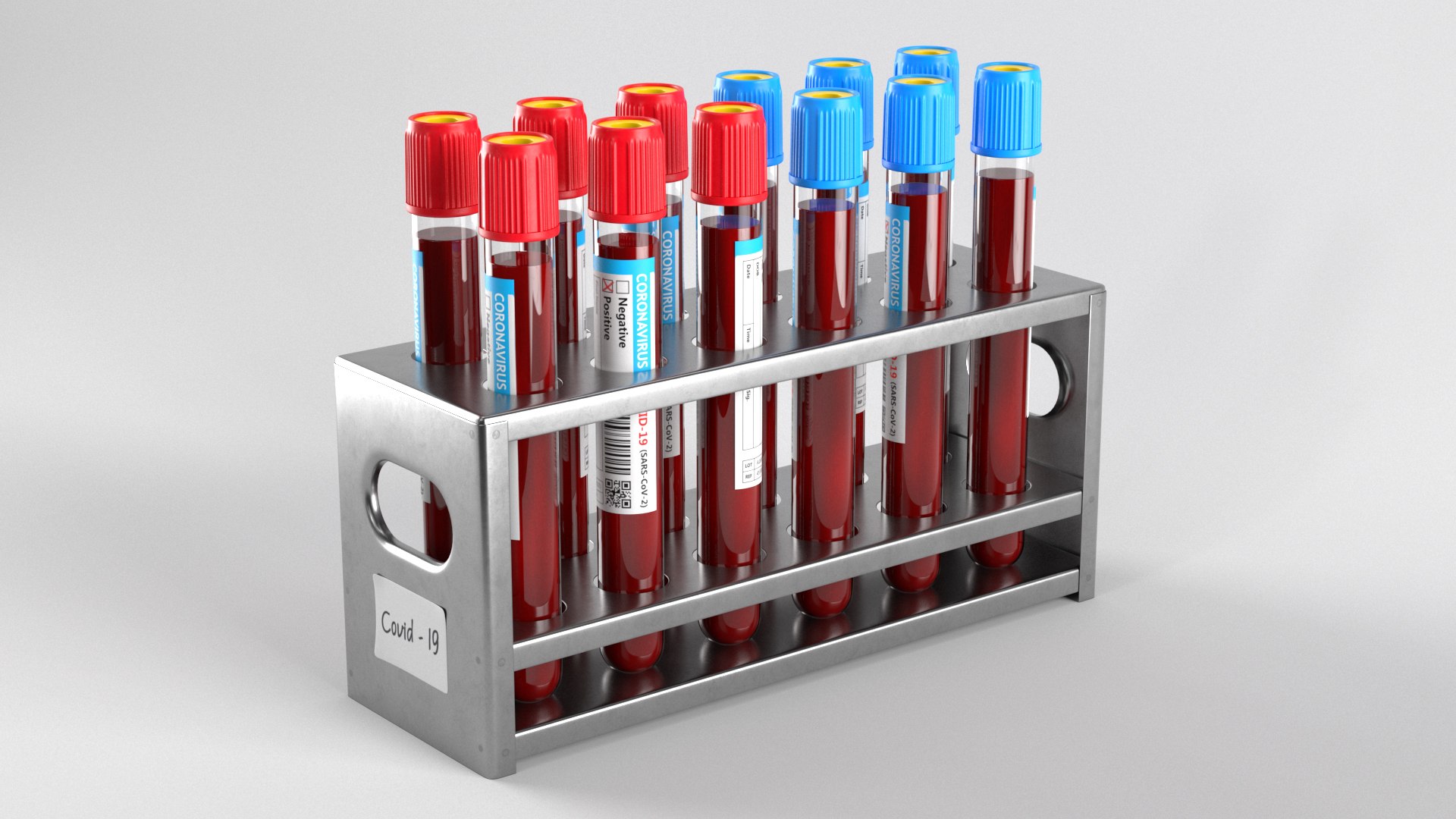 3D Test Tubes With Stand - TurboSquid 1830084