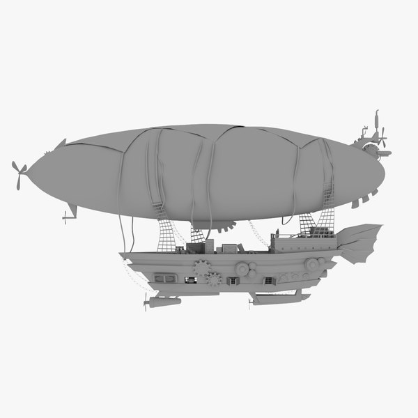 modelo 3d Dirigible Steampunk - TurboSquid 2202437