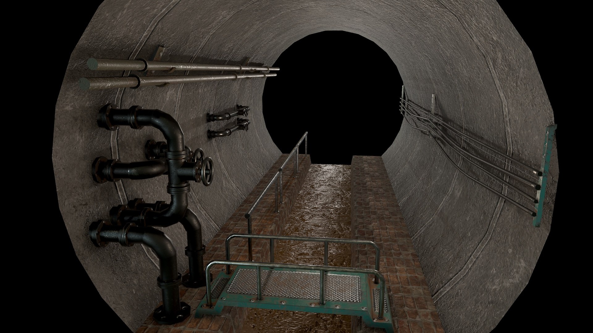 Modular Sewers Model - TurboSquid 1745542