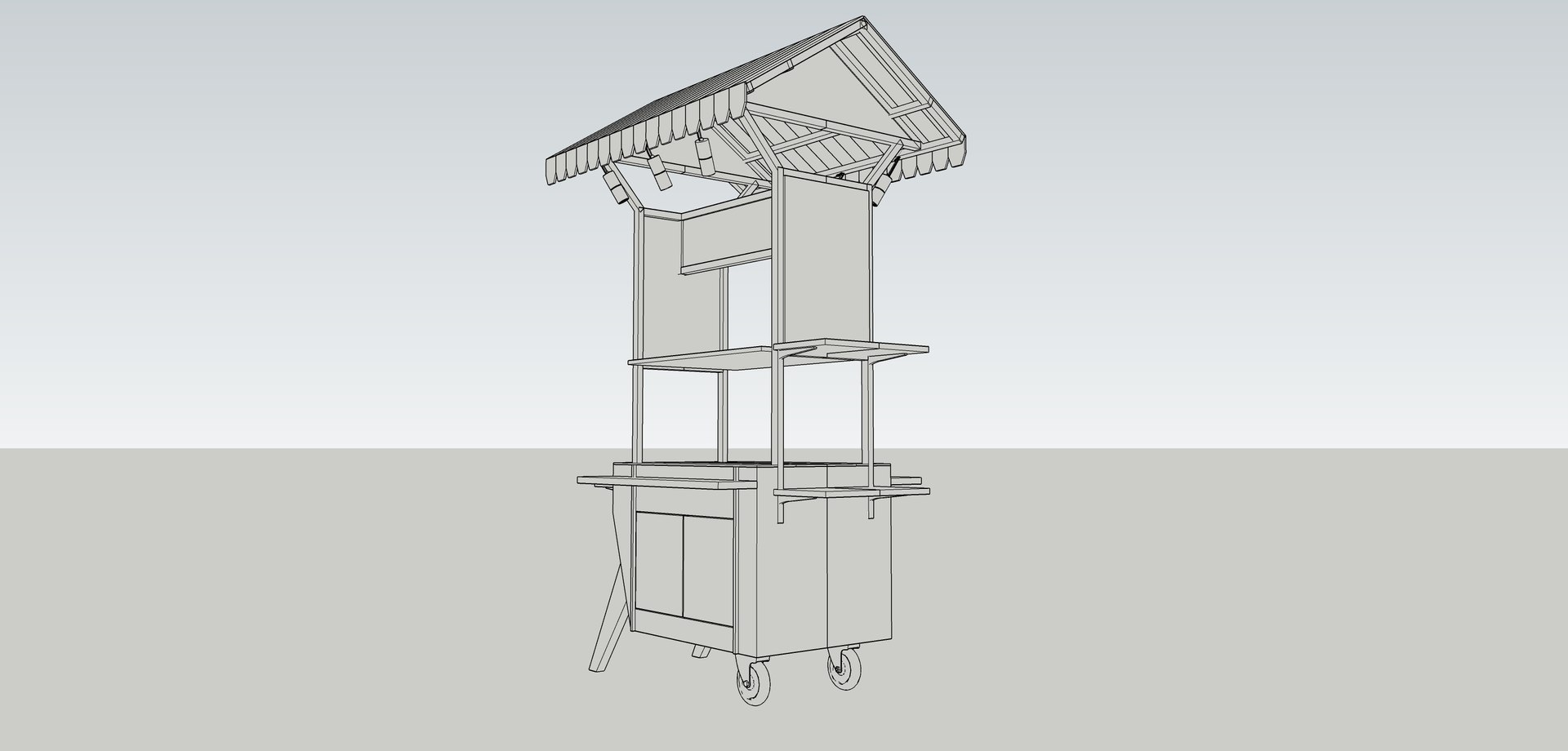 Street Food Cart Model - TurboSquid 1861098