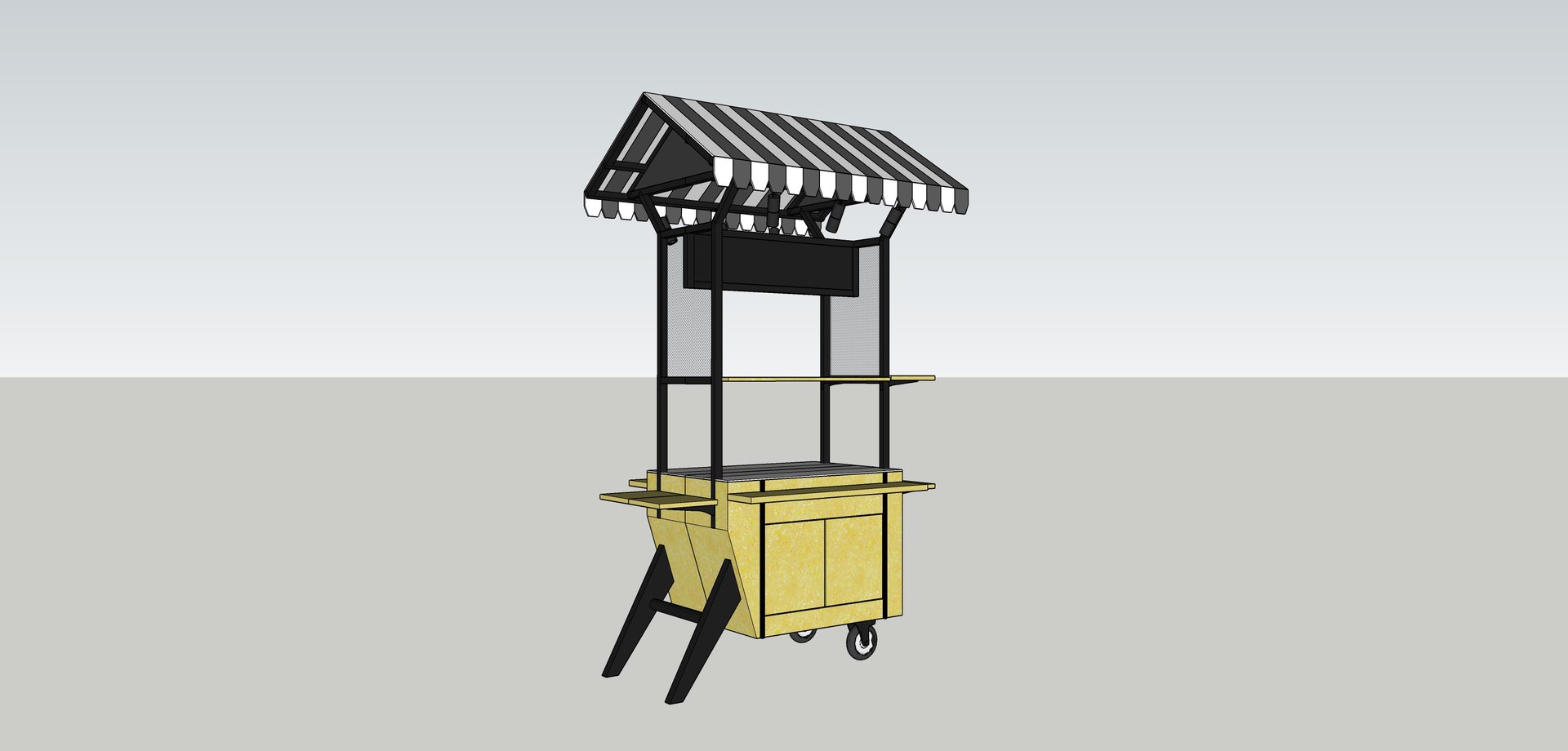 Street Food Cart Model - TurboSquid 1861098