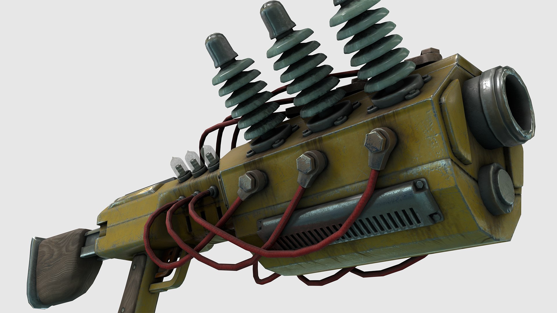 Tesla Rifle Weapon Pbr 3D - TurboSquid 1348222