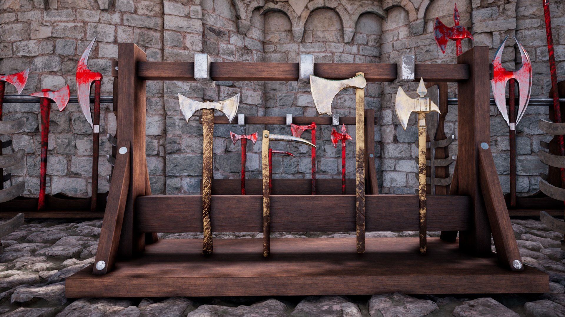 War Axes Package 46 Variations 3D - TurboSquid 1984274