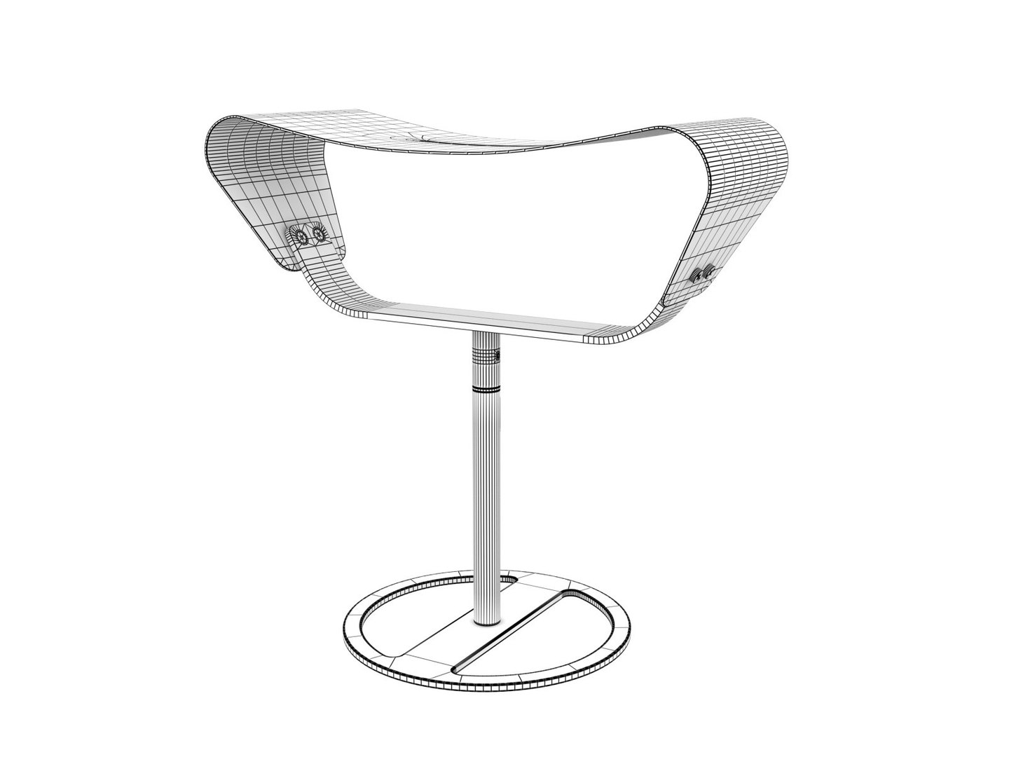 Evolution Outdoor Stool 3D Model - TurboSquid 1308464