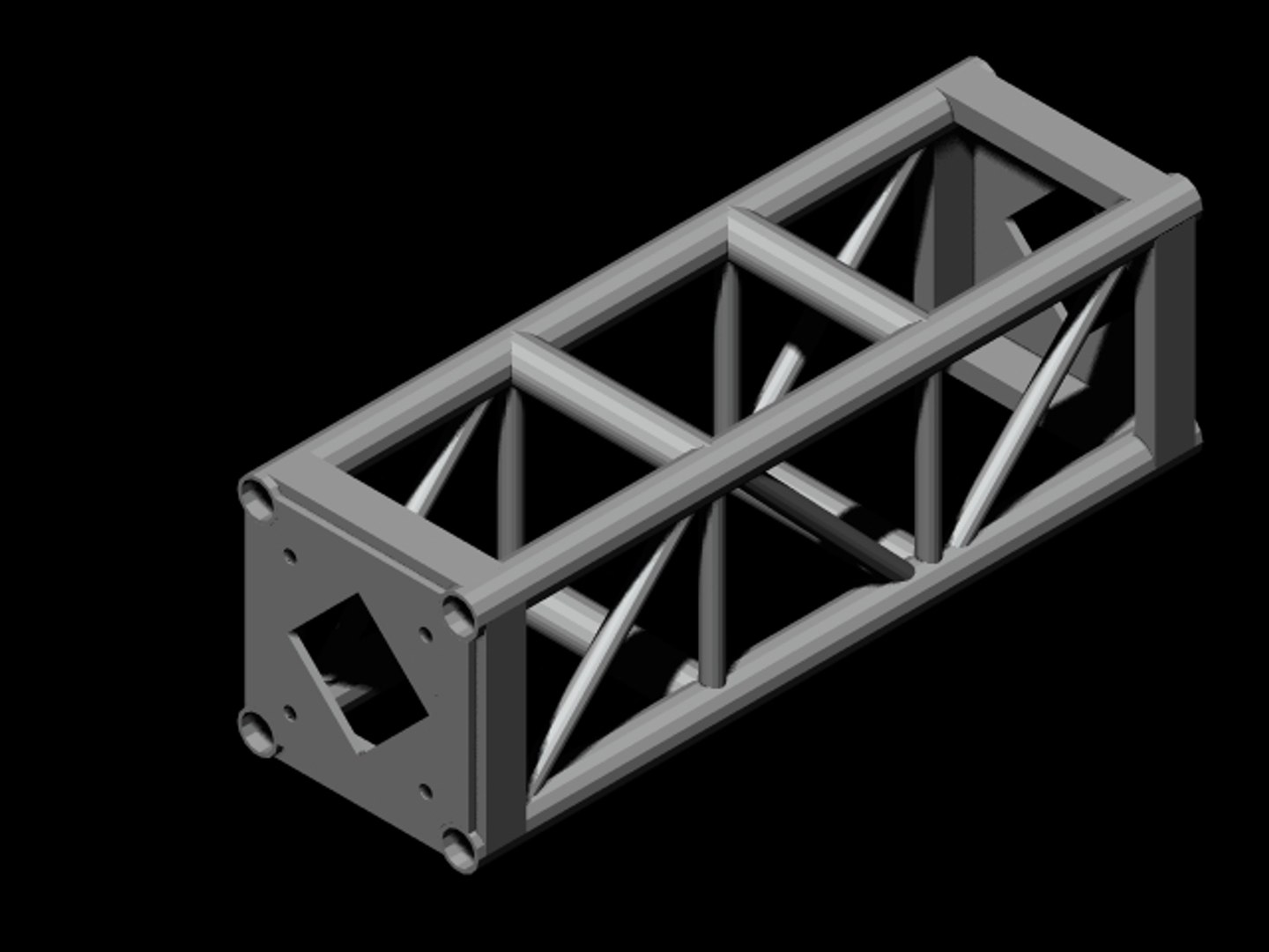Free Light Bolted Trusses 3d Model
