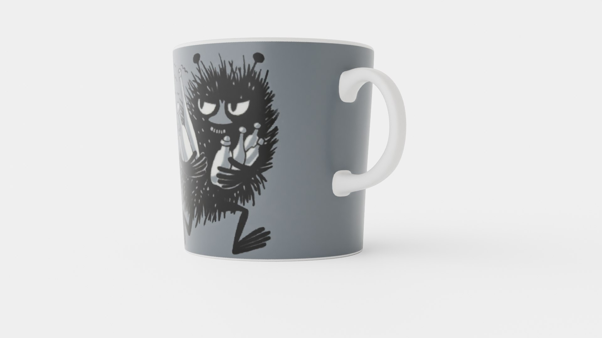 3D Moomin Mug Stinky Gray - TurboSquid 2244983