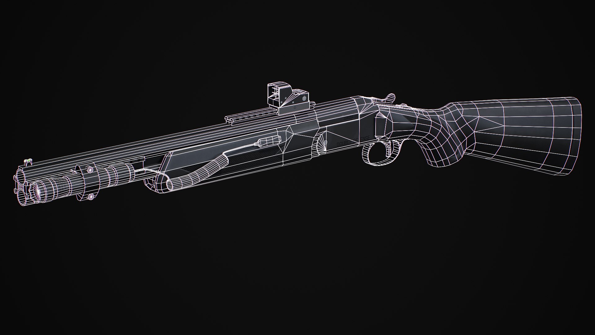 Stoeger Double Defence Shotgun - LowPoly Mobile Ready 3D Model ...