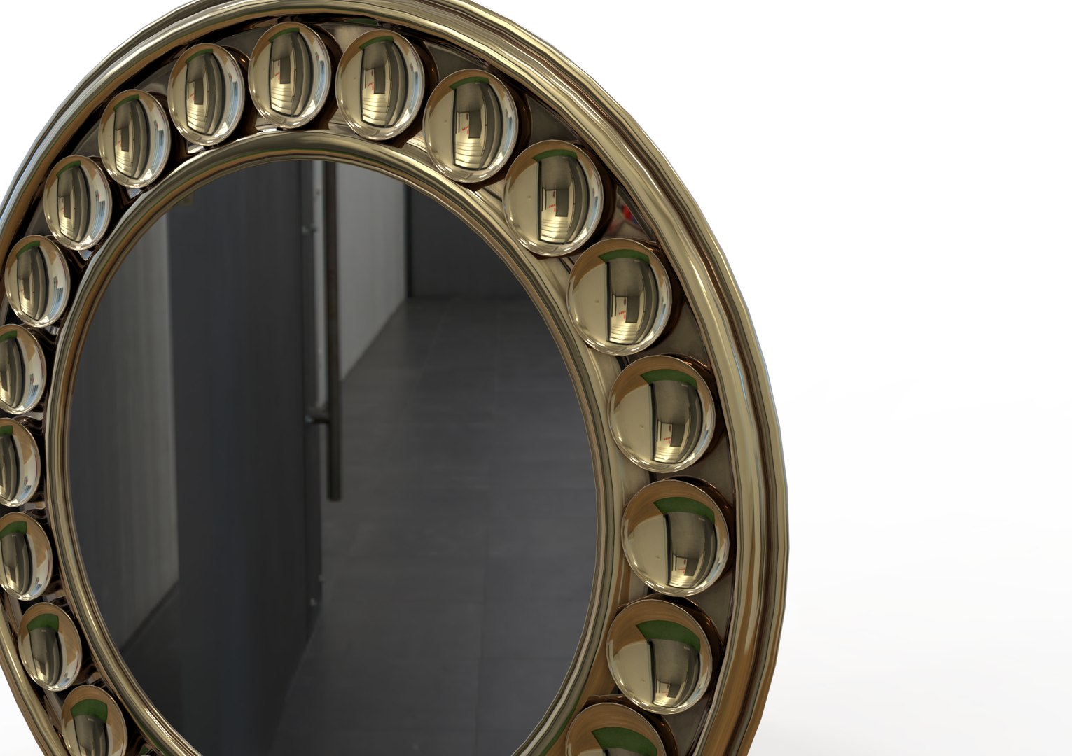3D Model Round Mirror Frame 001 - TurboSquid 1818011