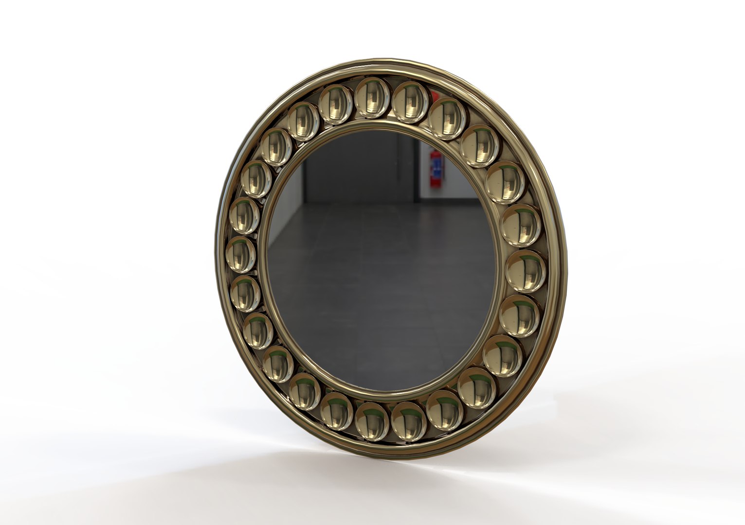 3D Model Round Mirror Frame 001 - TurboSquid 1818011