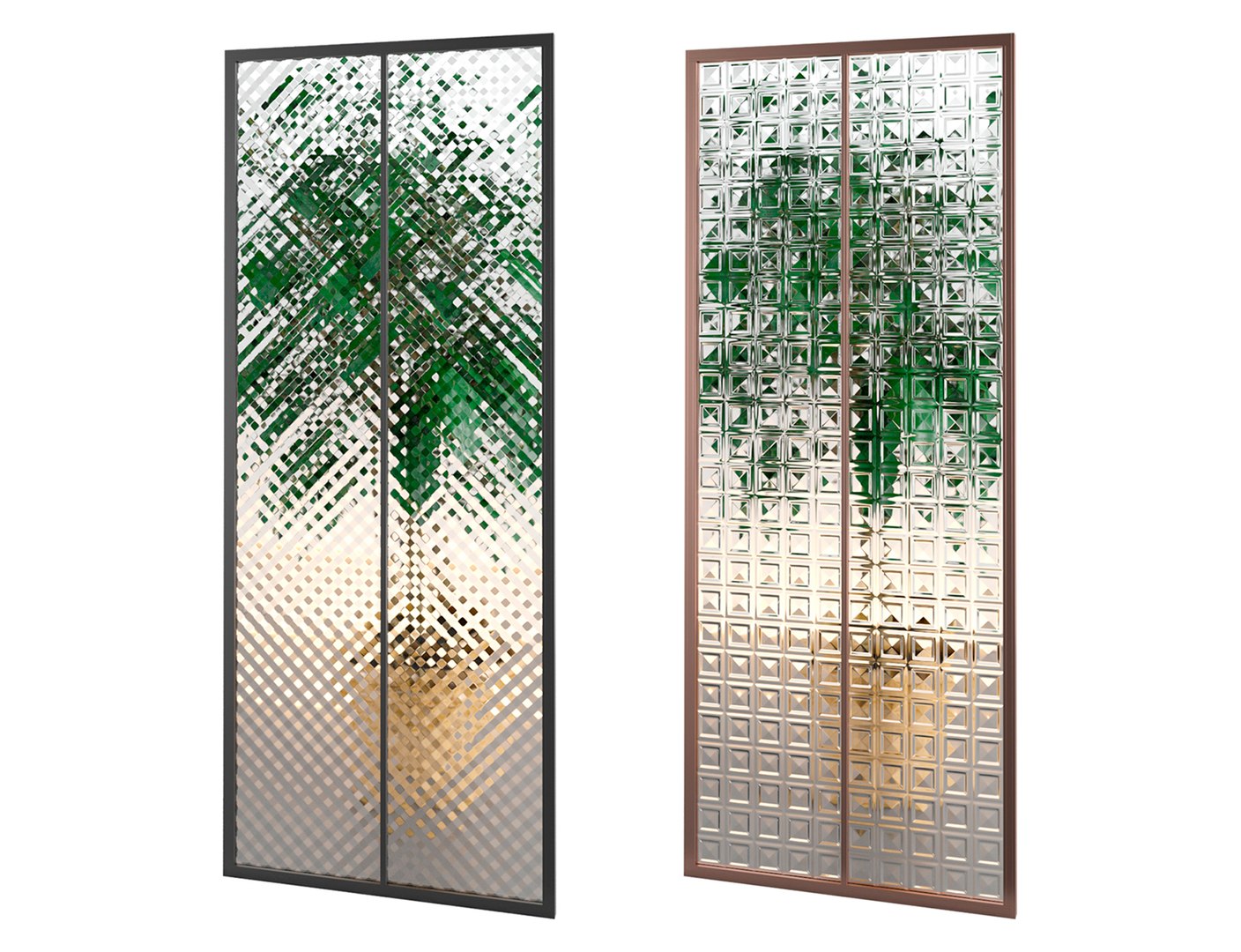 Glass Partition Set 02 3D Model - TurboSquid 1905662