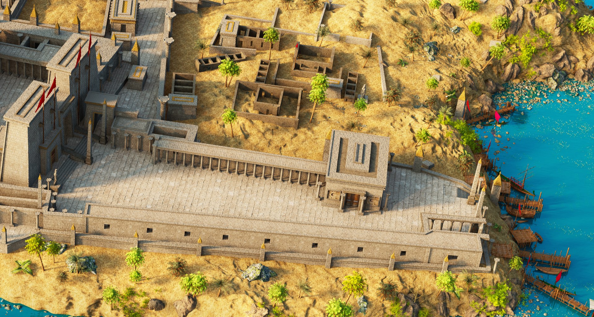 Philae Temple 3D Model - TurboSquid 2253597
