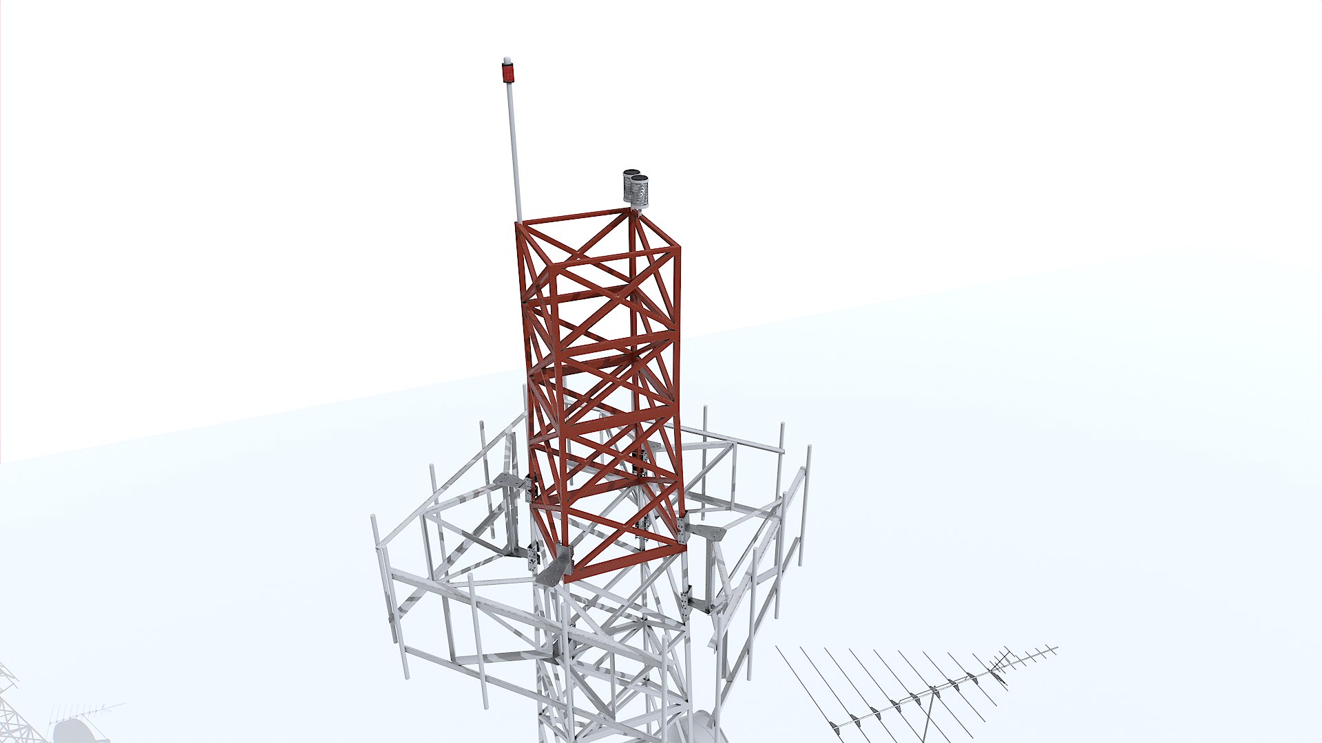 Tower Antenna Model - TurboSquid 2280377