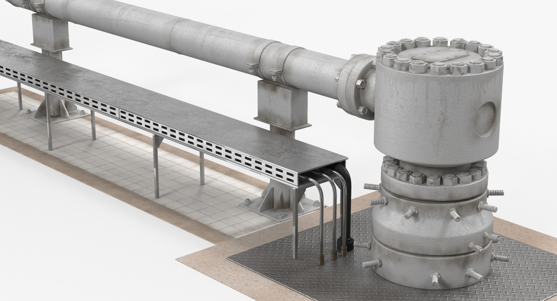 Oil Wellhead 3D Model - TurboSquid 1297045