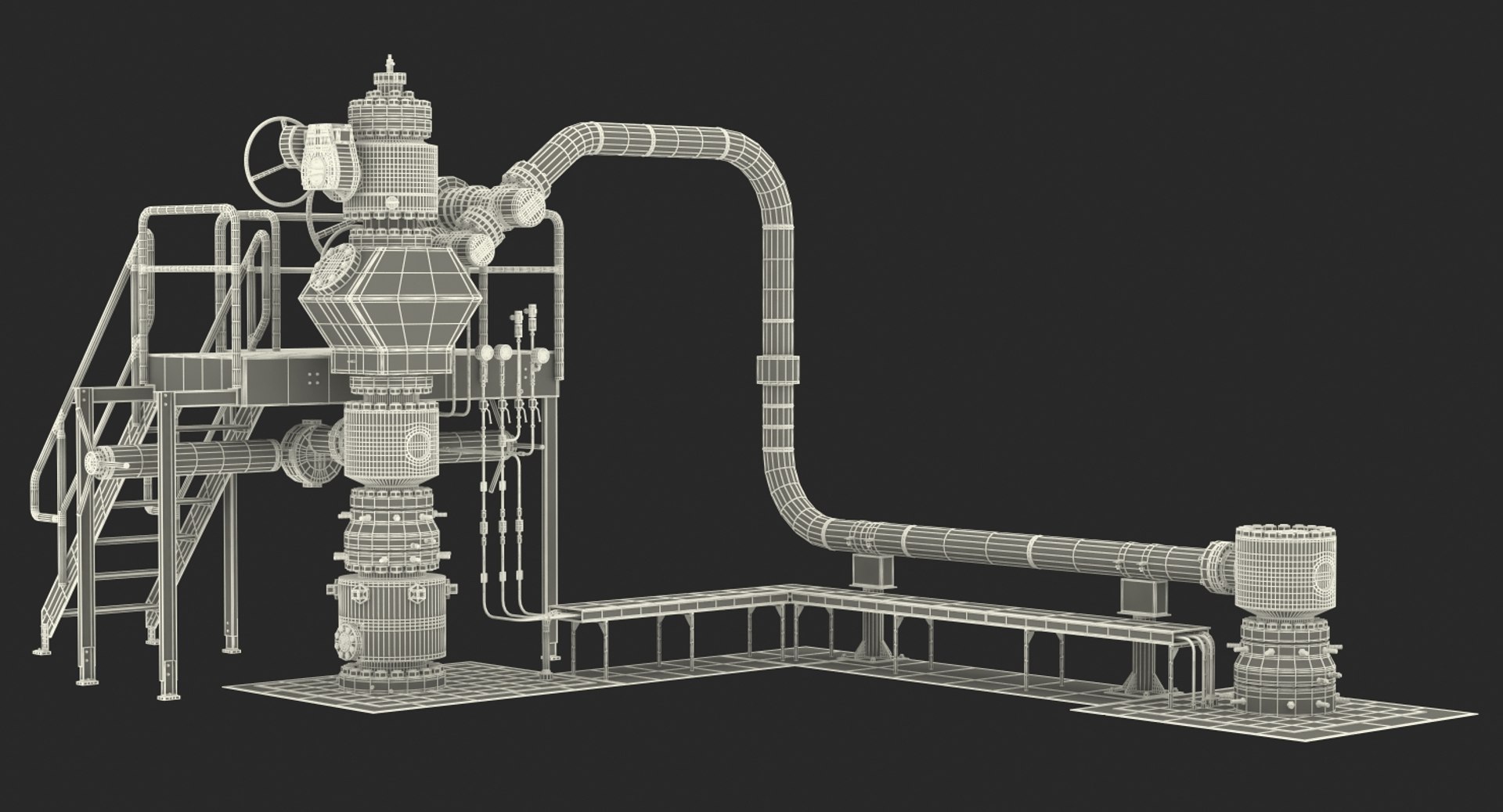Oil wellhead 3D model - TurboSquid 1297045