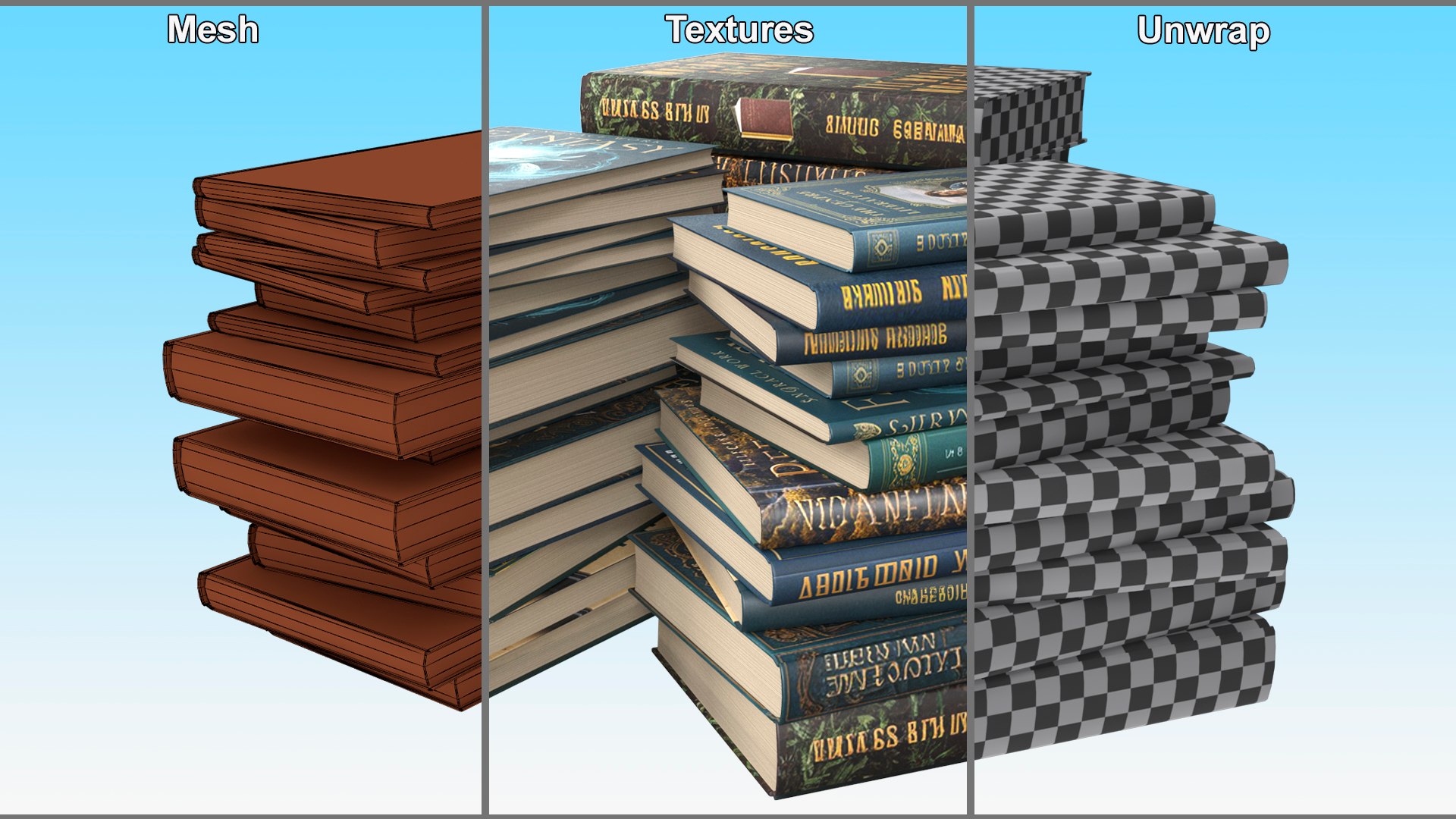 3D Hardcover Books Collection 2 - TurboSquid 2299550