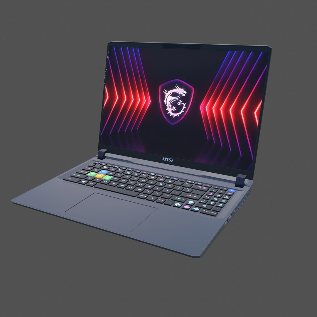 MSI 16 Vector 16 HX Gaming Laptop Model - TurboSquid 2353370