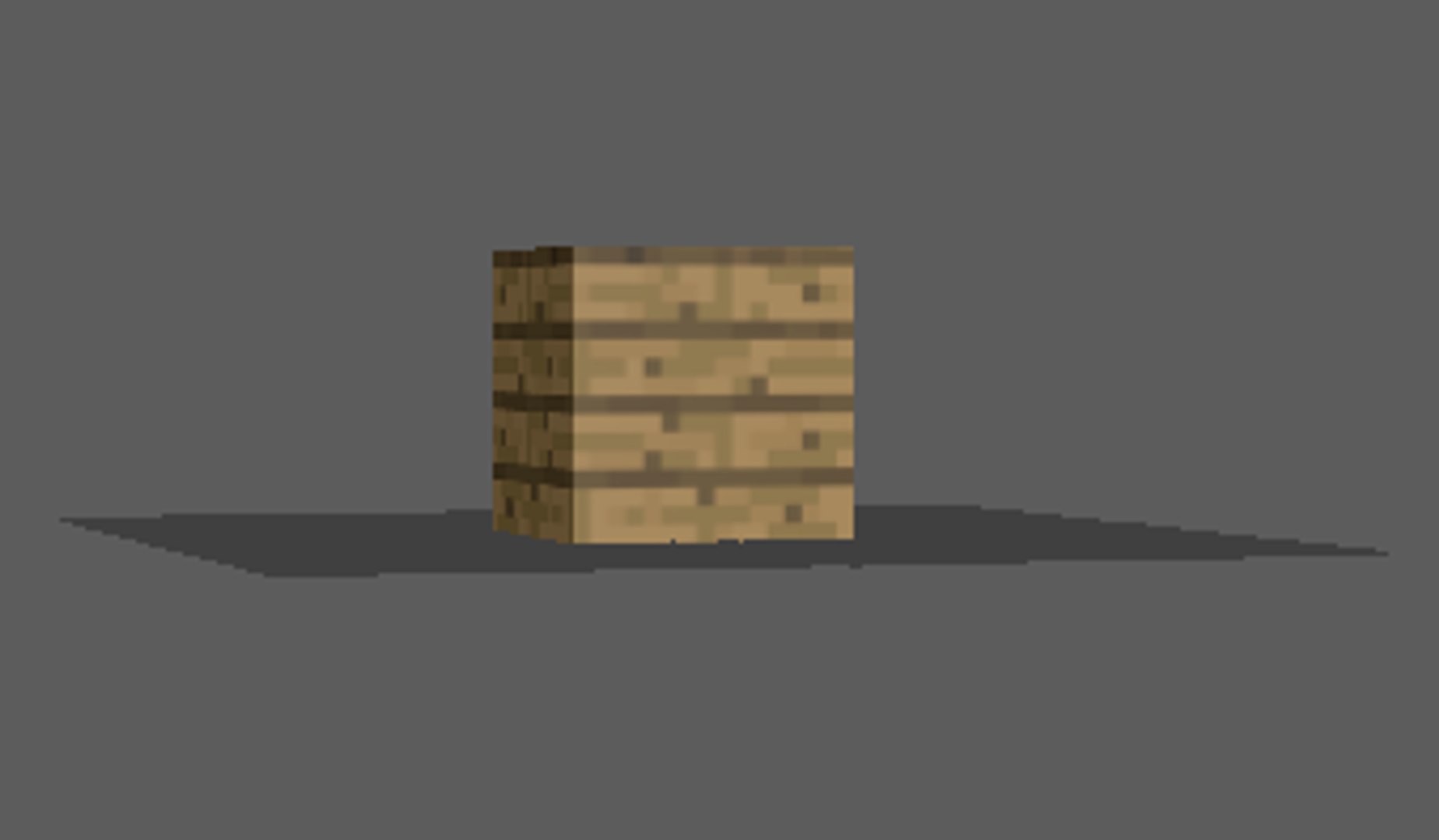 3D Plank Minecraft - TurboSquid 1318235