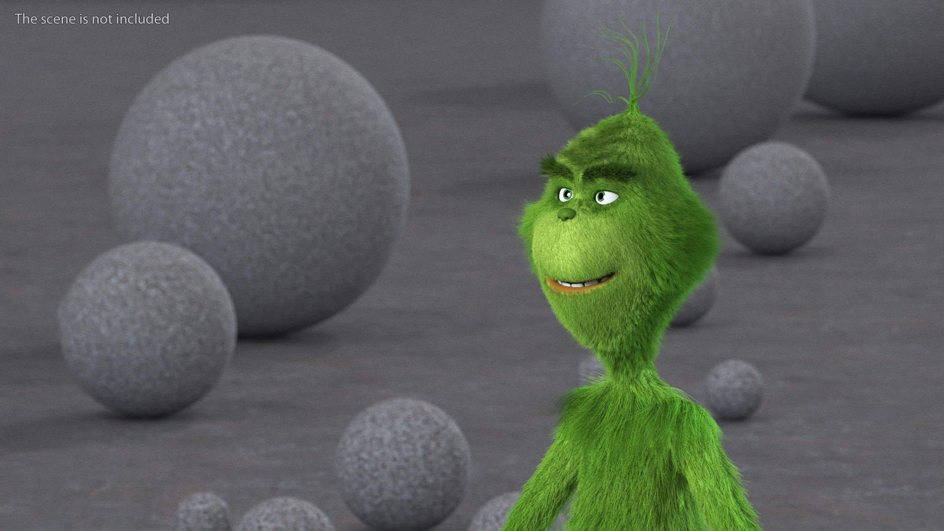 The Grinch Character T-Pose Fur 3D model - TurboSquid 2115189