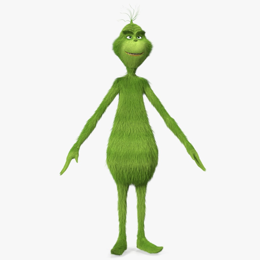 The Grinch Character T-Pose Fur 3D 모델 - TurboSquid 2115189