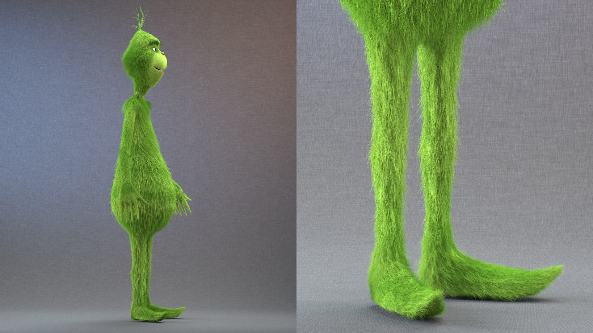 The Grinch Character T-Pose Fur 3D model - TurboSquid 2115189