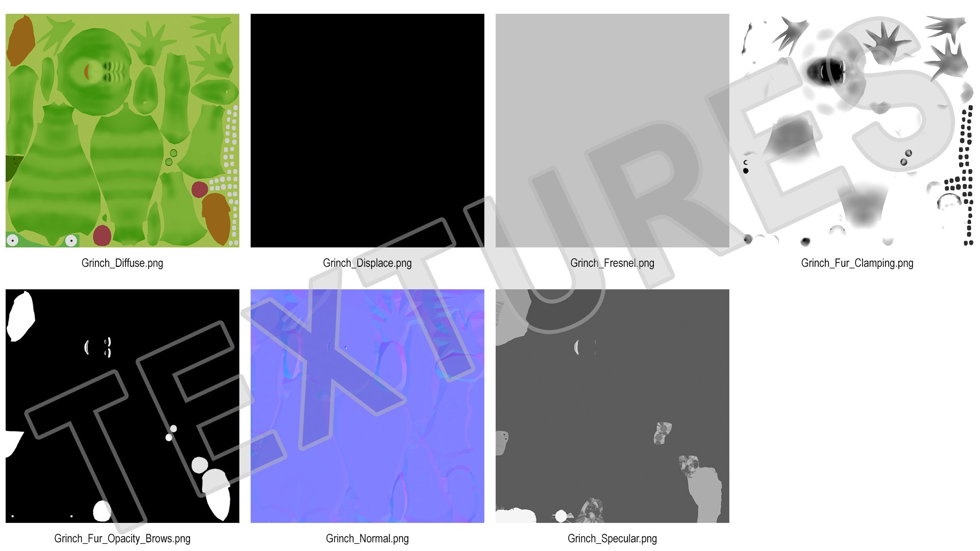 The Grinch Character T-Pose Fur 3D Model - TurboSquid 2115189