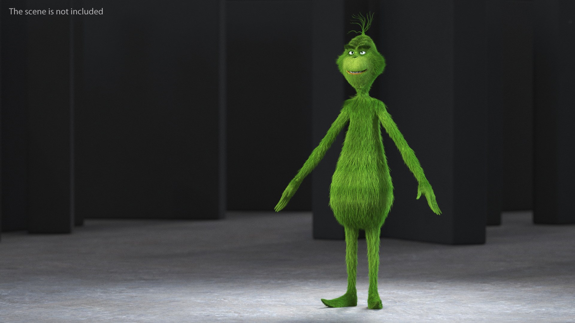 The Grinch Character T-Pose Fur 3D model - TurboSquid 2115189