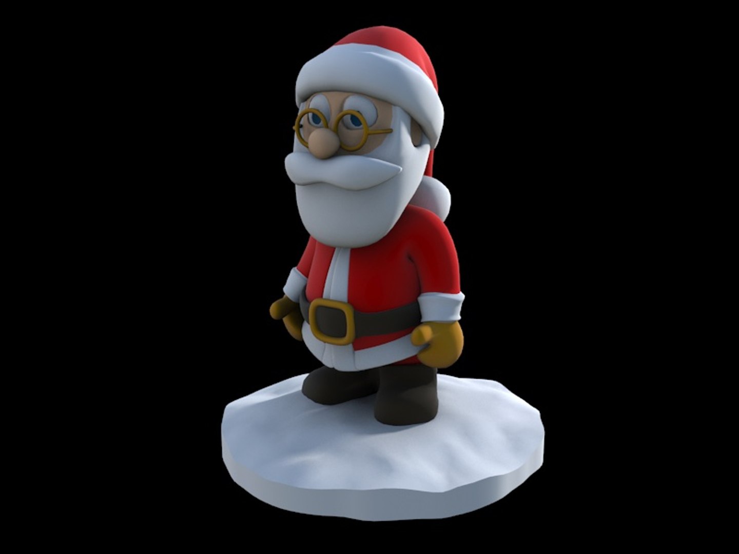 Santa Print-ready Christmas 3d Model