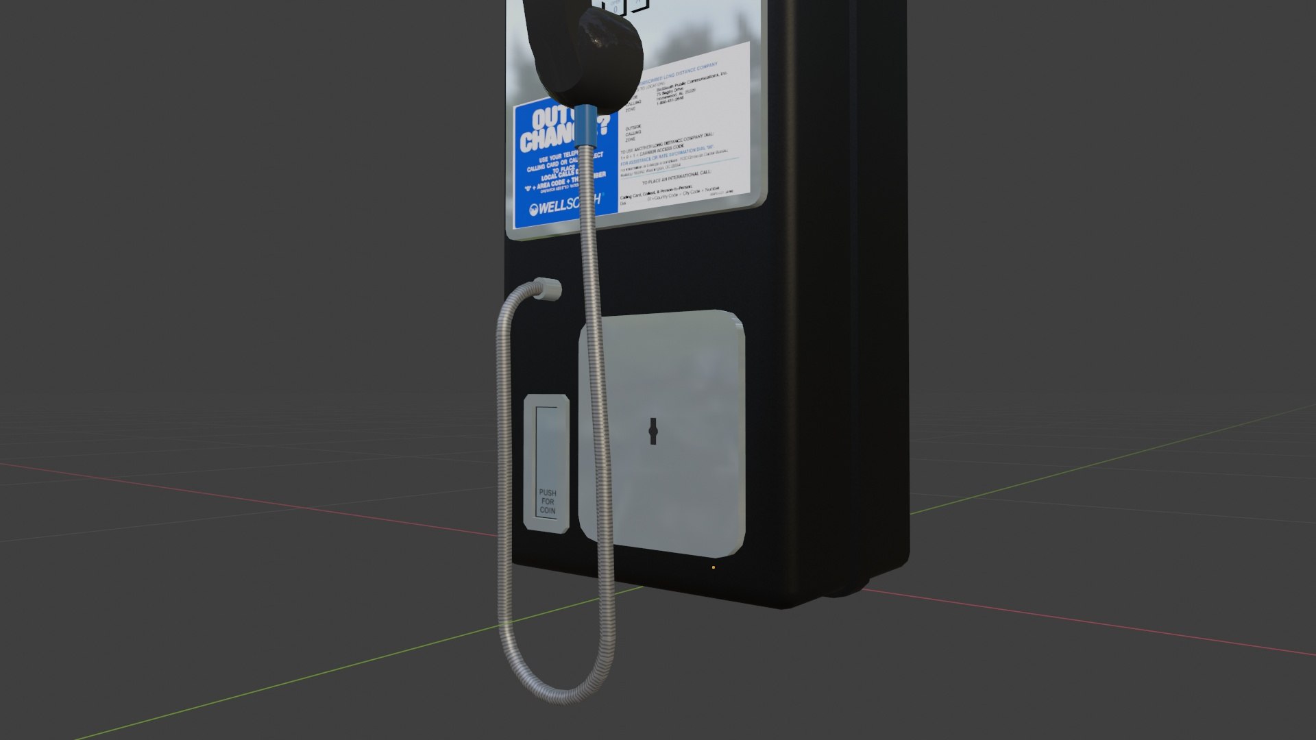 Payphone - Standalone Unit 3D - TurboSquid 2260071