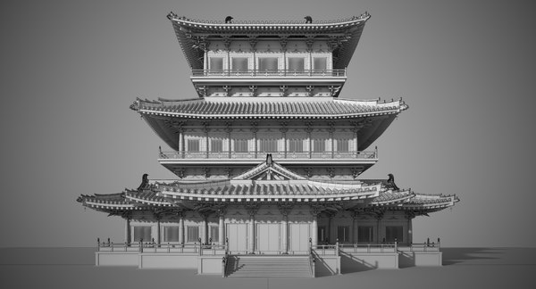 Chinese palace 1 3D model - TurboSquid 1151051