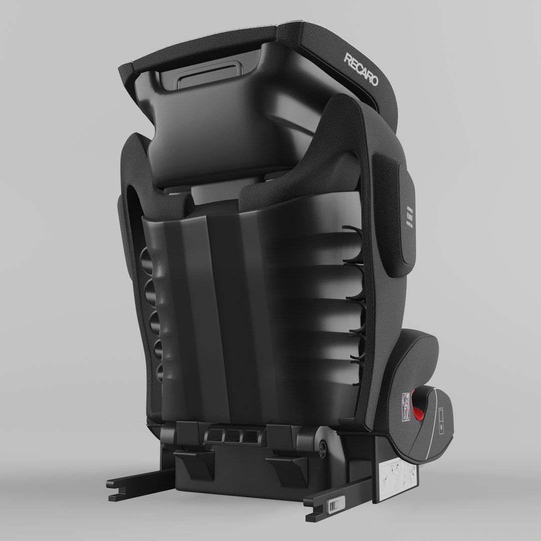 3D Recaro Monza Nova IS Children Car Seat Core Carbon Black ...