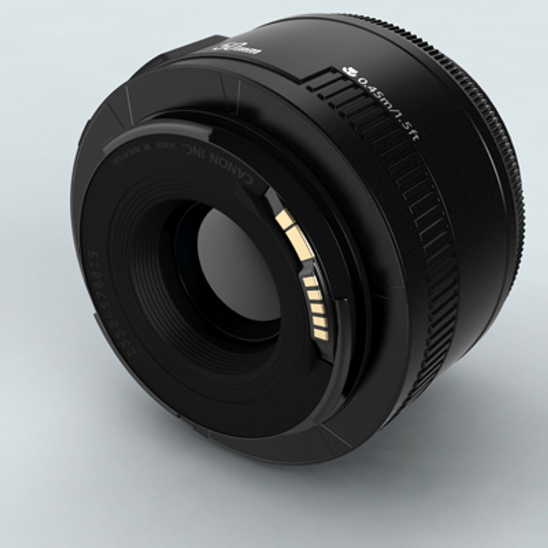 3d Canon 50mm F1 8