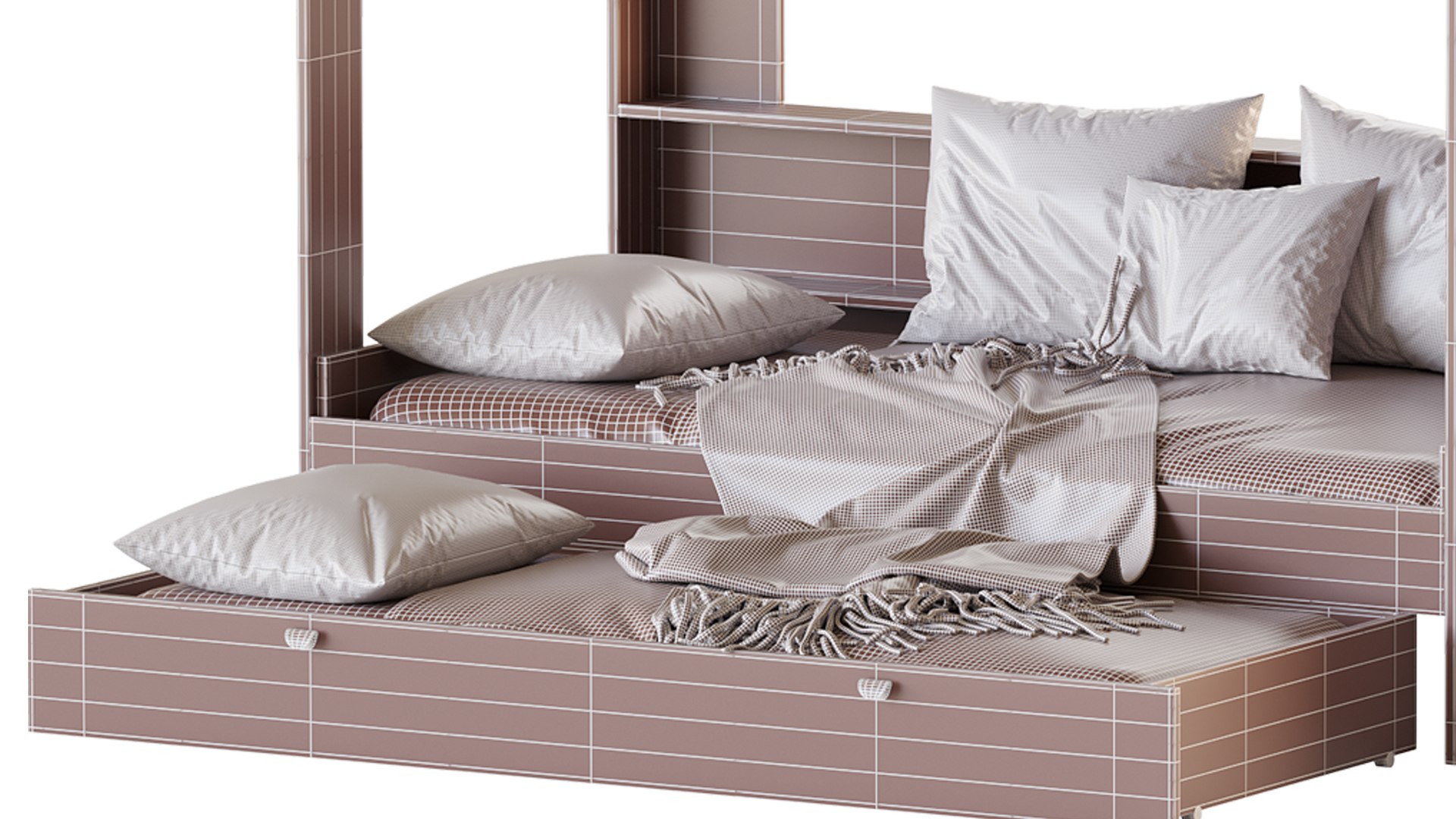 3D Three-tier Bed Golden Kids 10 - TurboSquid 2188241