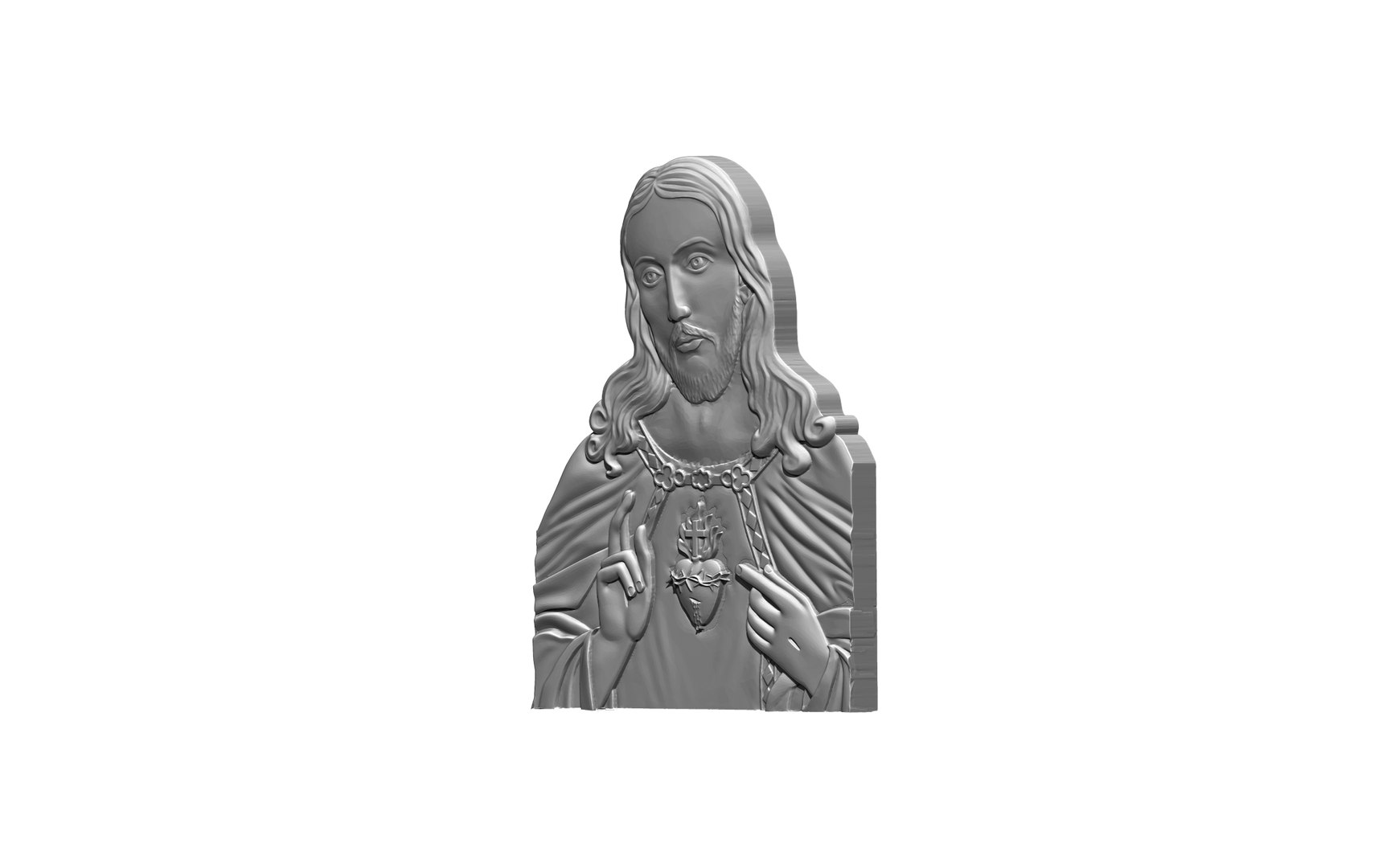 Jesus relief 3D model - TurboSquid 2037698