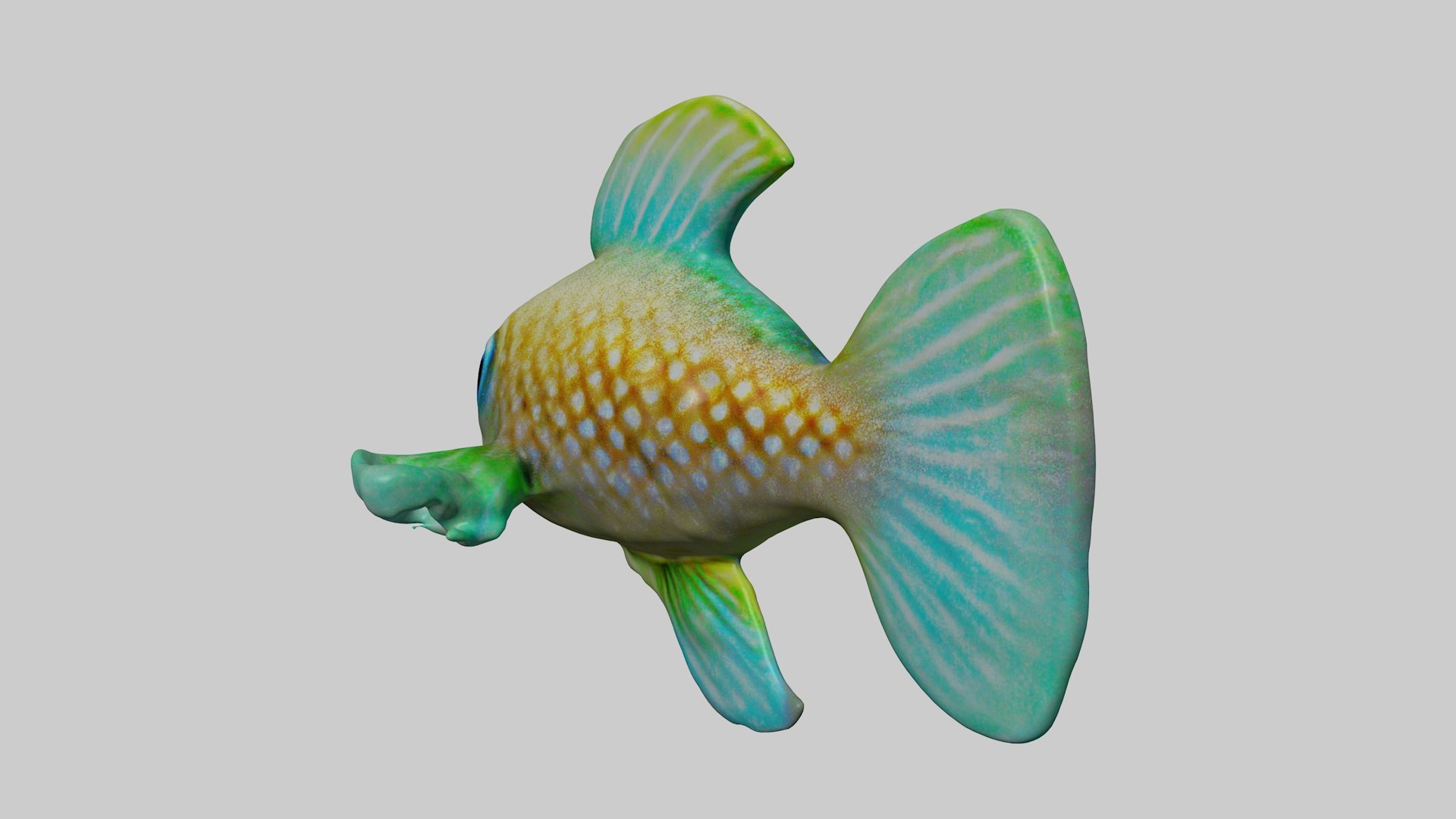 3D Bioluminescent Fish 3 model - TurboSquid 2169495