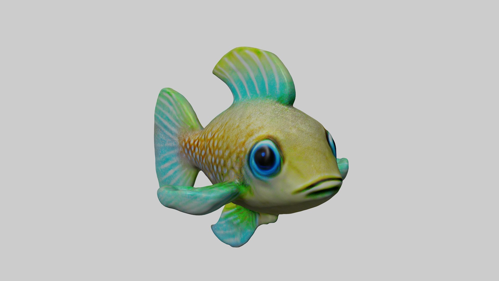3D Bioluminescent Fish 3 Model - TurboSquid 2169495