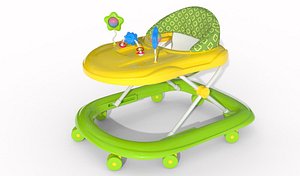 3d model baby walker walk