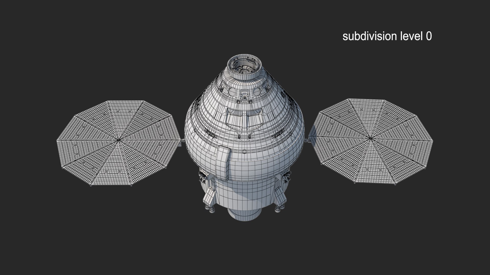 orion space capsule 3d model