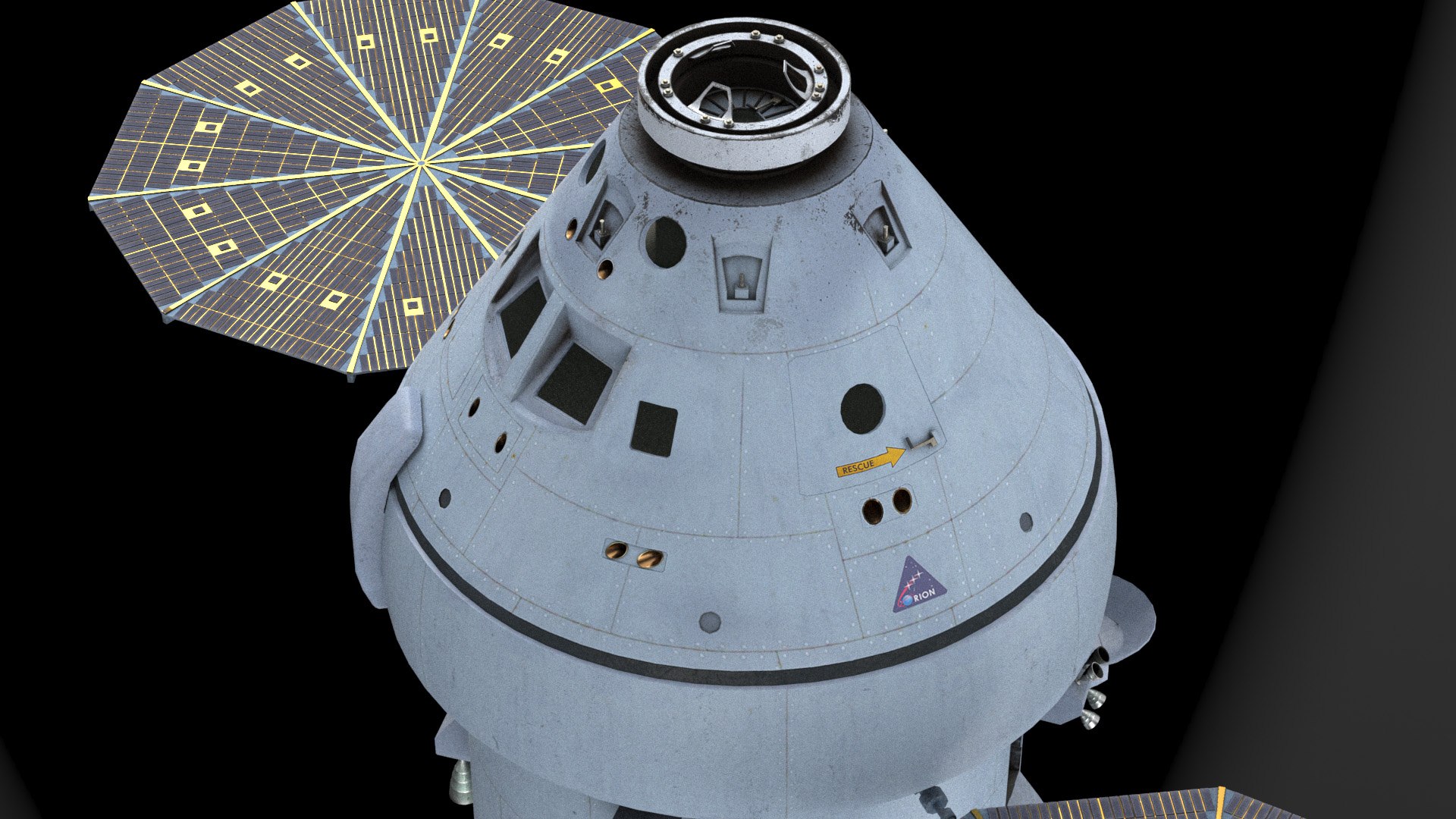 orion space capsule 3d model