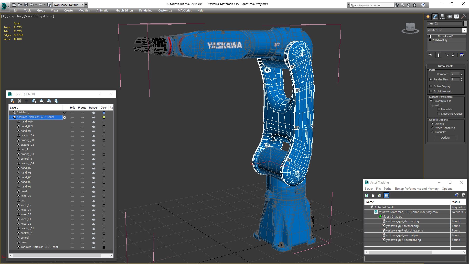 Yaskawa Motoman GP7 Robot 3D model - TurboSquid 1859286