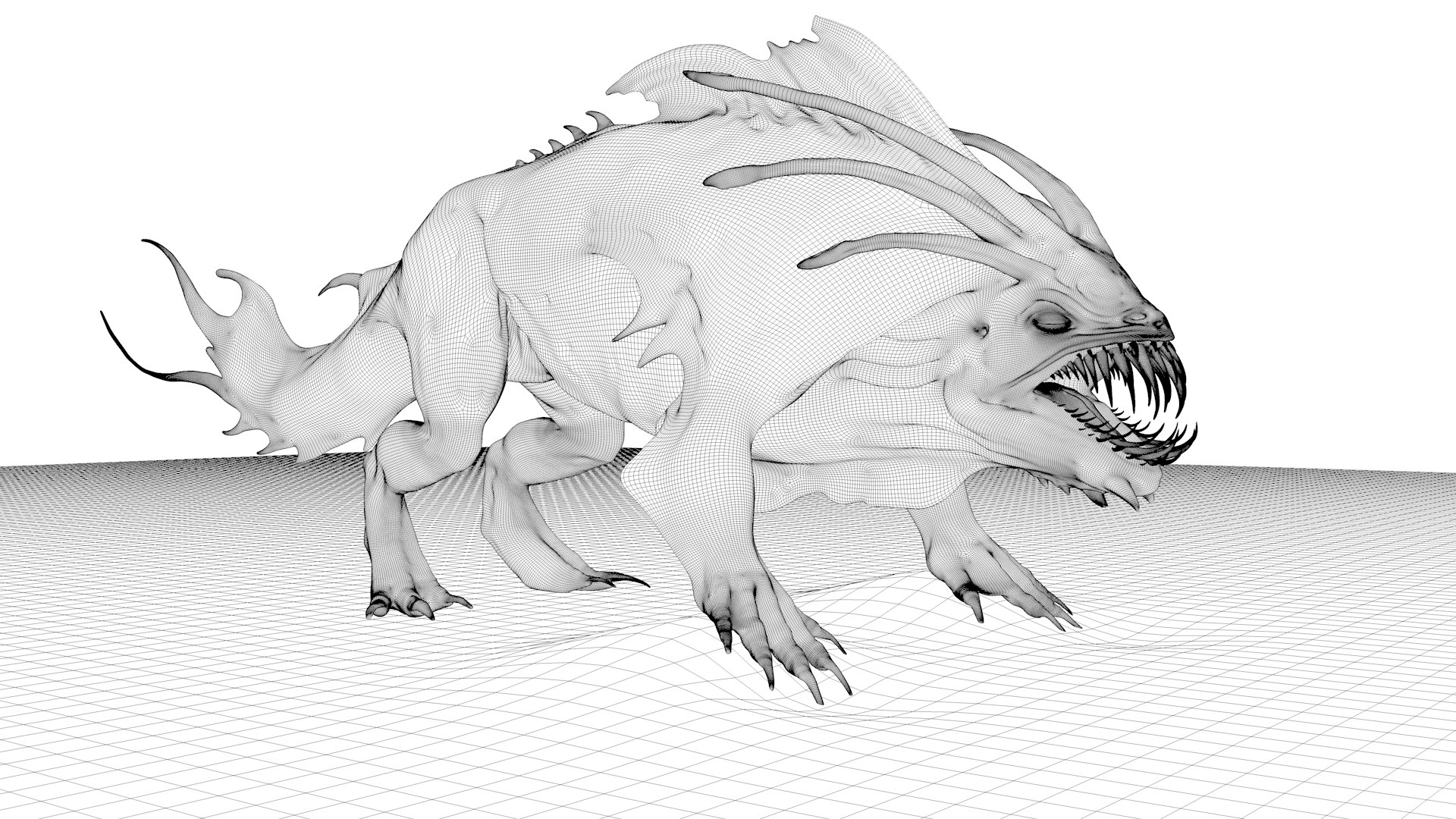 3D Mutant Fish Model Sea Creature - TurboSquid 2104233