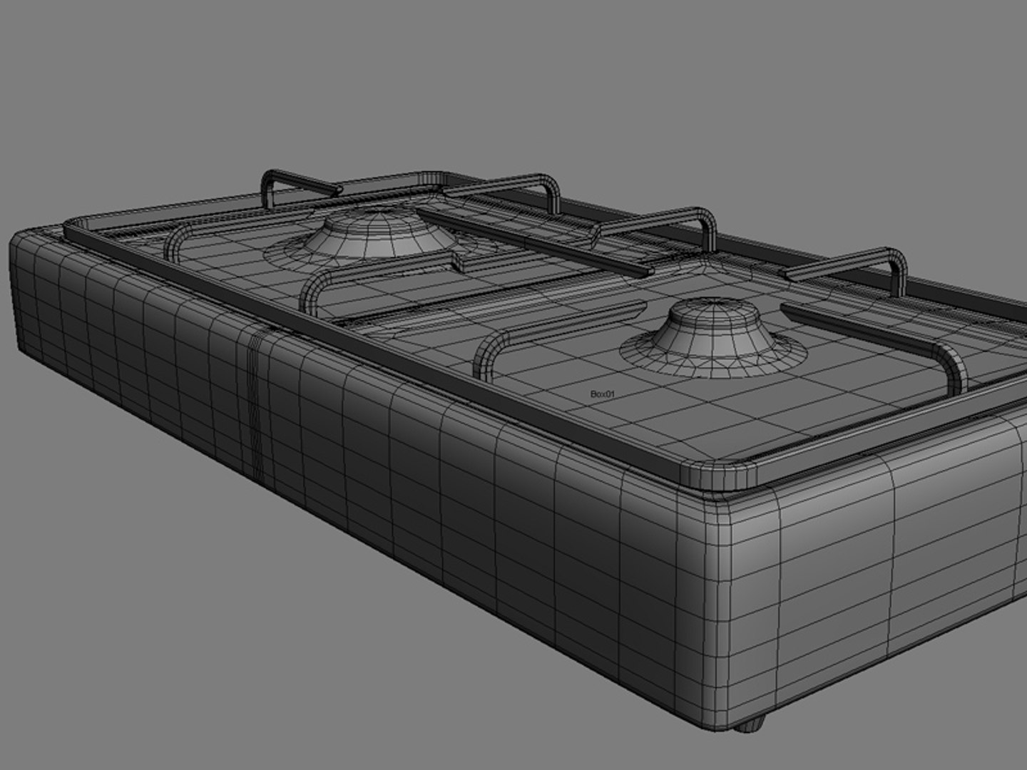 burner gas cooker 3d model
