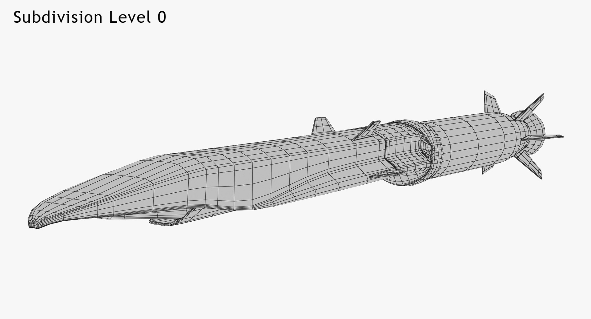 boeing x-51 cruise missile 3ds