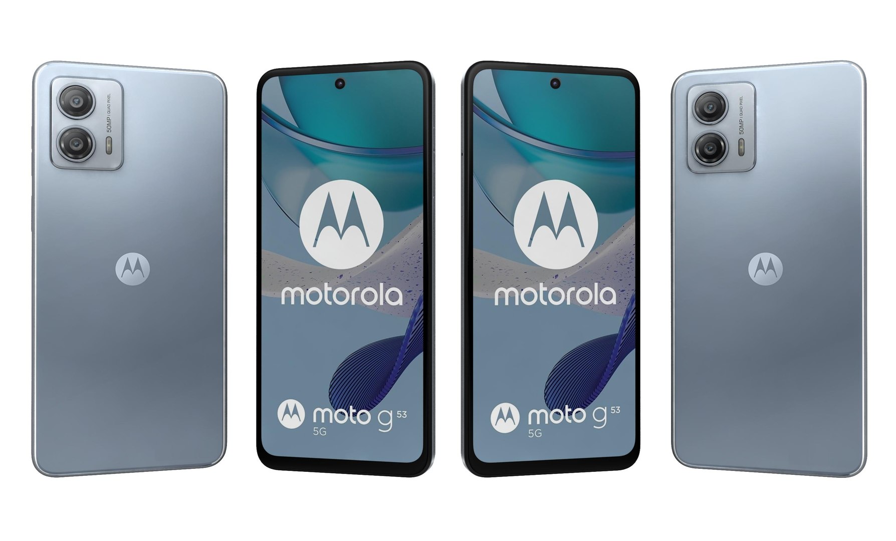3D model Motorola Moto G53 Blue - TurboSquid 2023324