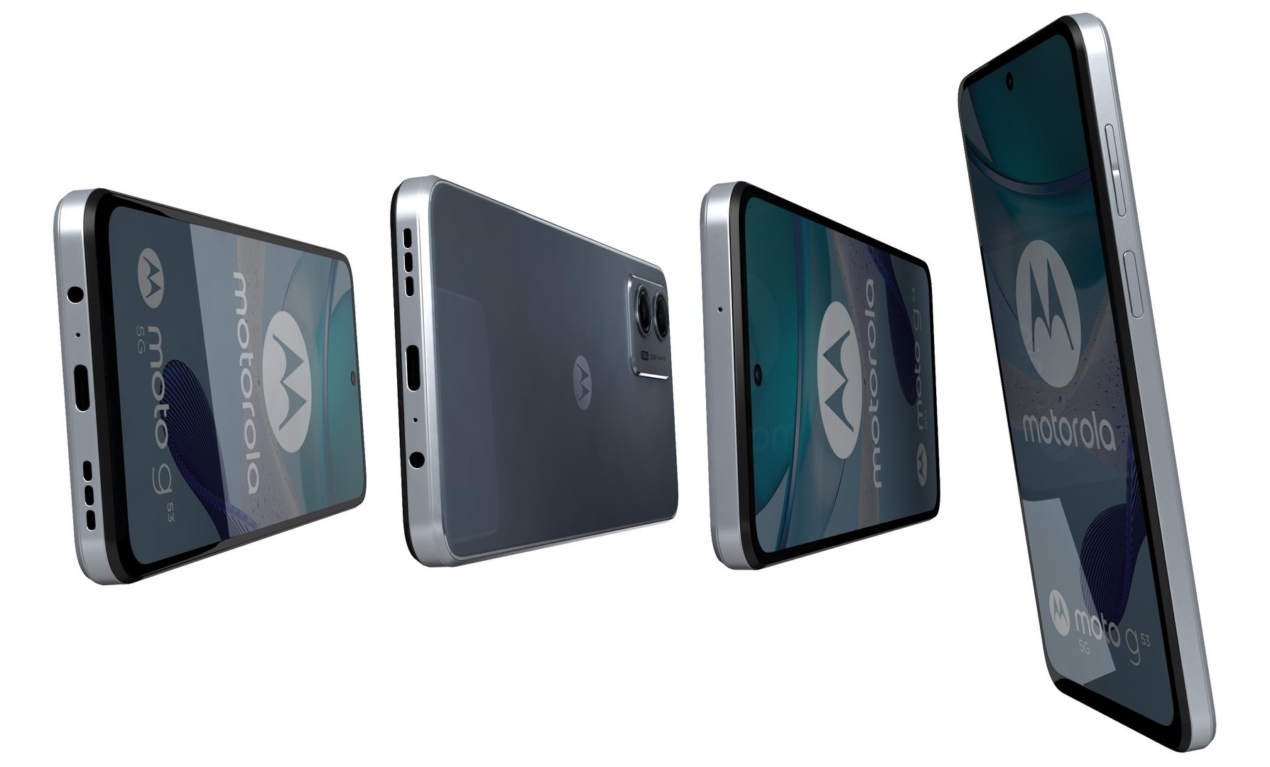 3D model Motorola Moto G53 Blue - TurboSquid 2023324