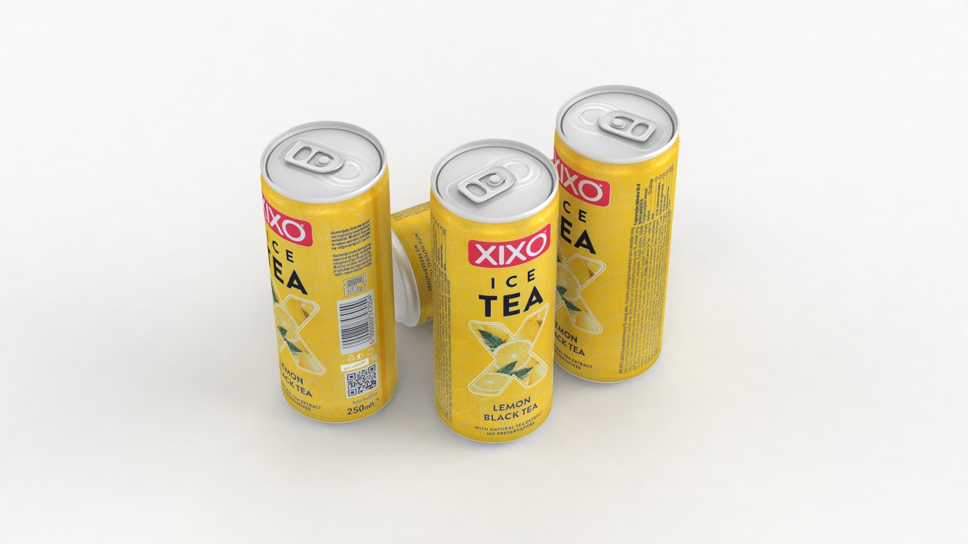 3D Beverage Can Xixo Ice Tea Lemon 250ml 2024 - TurboSquid 2277275