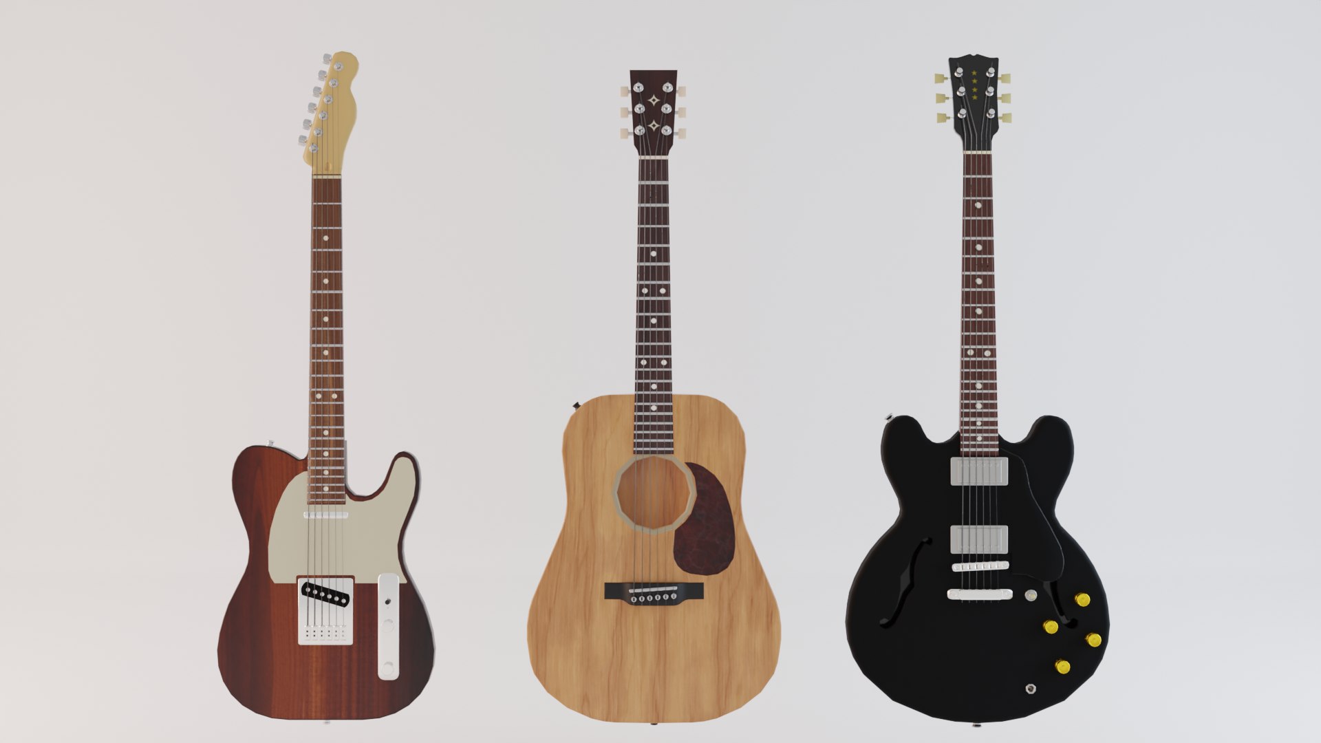 3D guitars acoustic model - TurboSquid 1531780