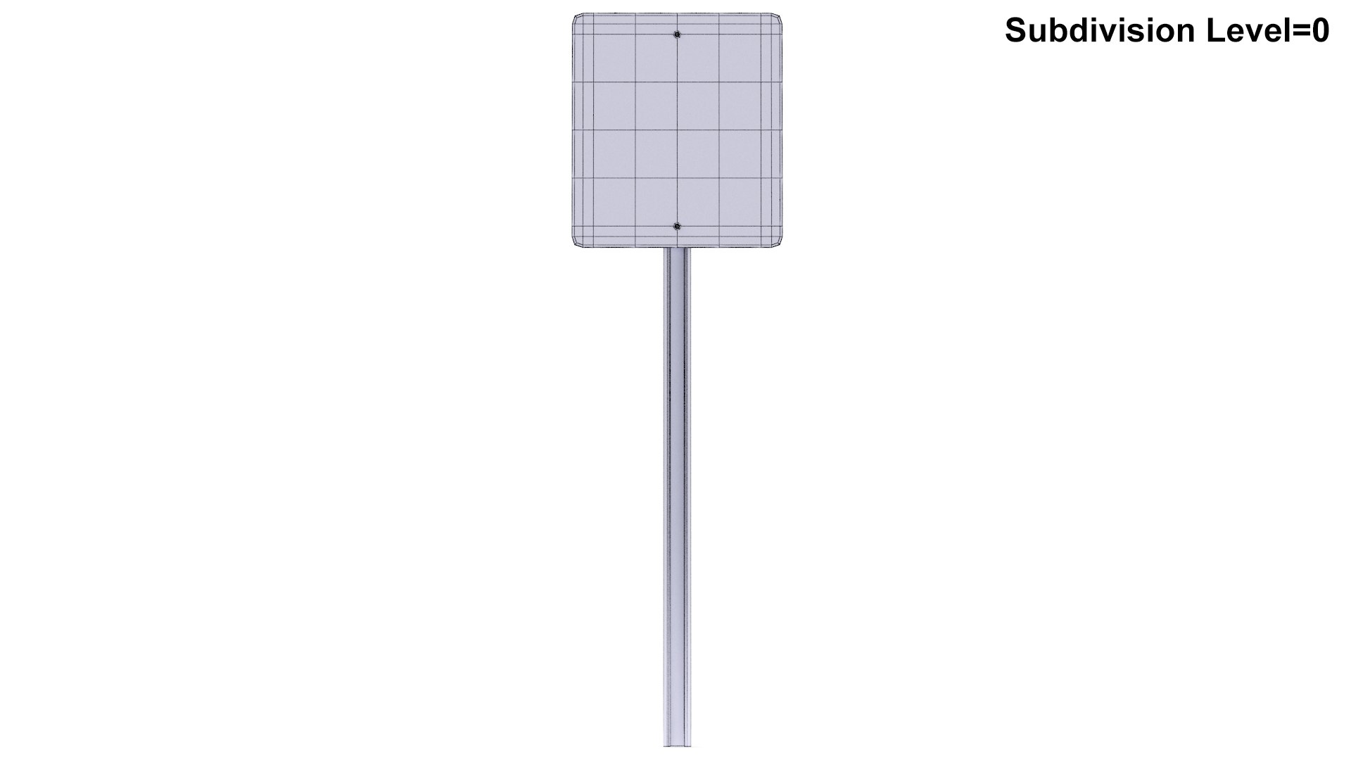 3D Low Poly Detailed EV Street Sign Model - TurboSquid 2401495