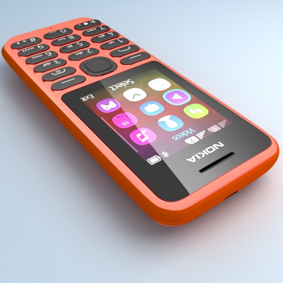Nokia 103 Red 3d Model
