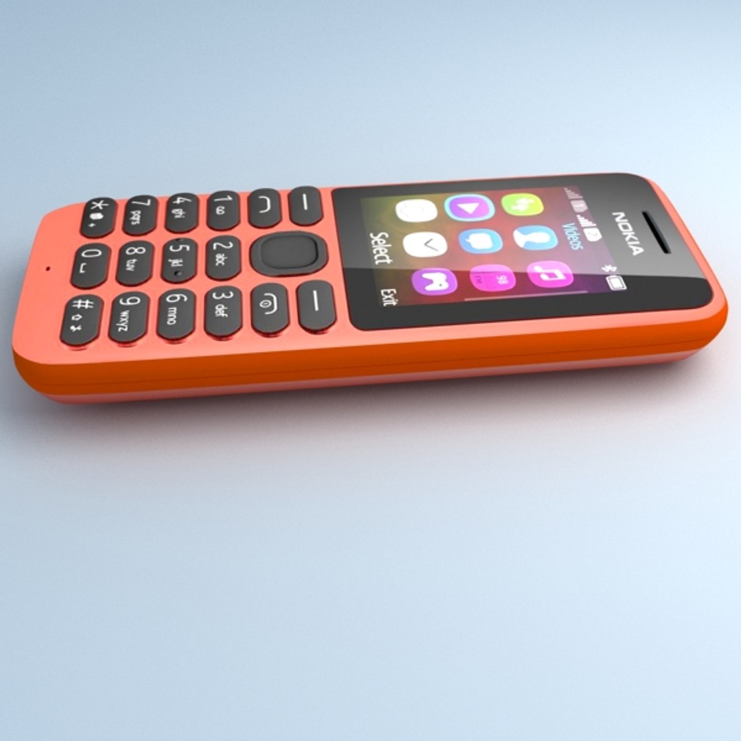 Nokia 103 Red 3d Model
