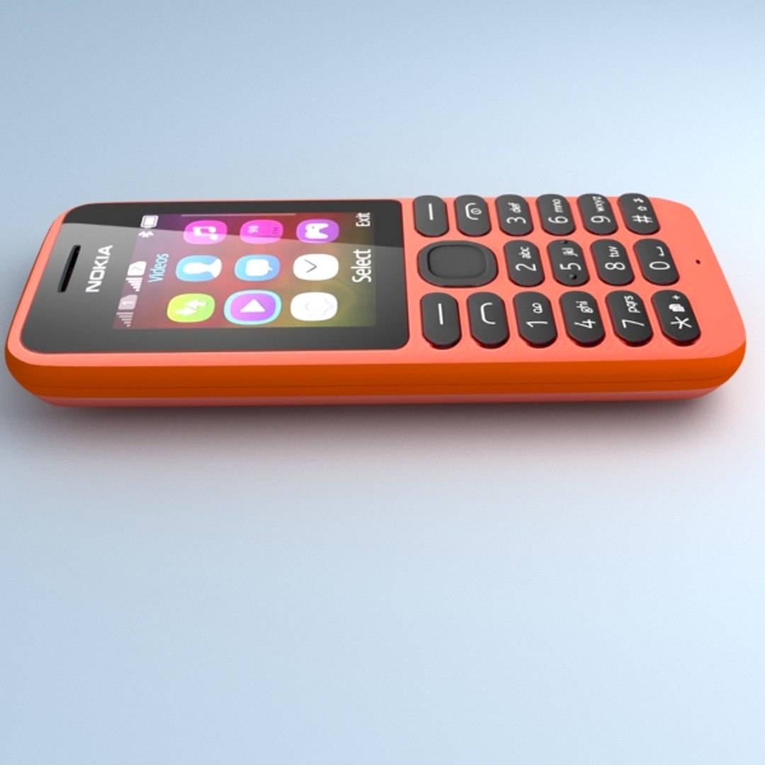 Nokia 103 Red 3d Model